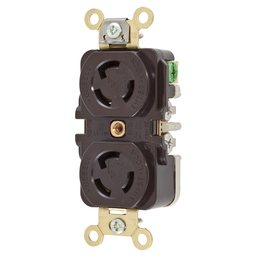 Twist-Lock Isolated Ground Duplex Receptacle 15A 125V 2-Pole 3-Wire