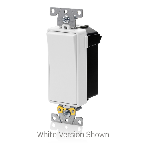 Leviton M5693-W Lev-Lok Decora Plus Heavy-Duty 3-Way Rocker Switch, 15 ...