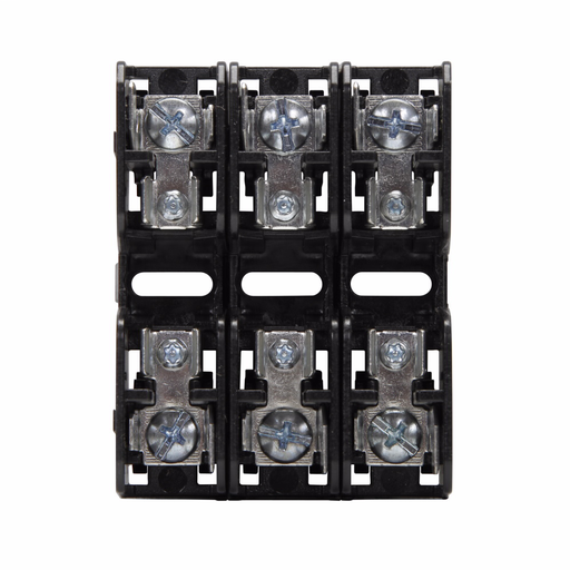 Bussmann BMM603-3SQ Fuse Block, 600V, 30A, Three-pole, Screw/Quick Connect