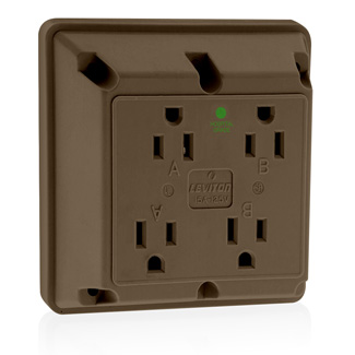 4-IN-1 QUADRUPLEX RECEPTACLE OUTLET, HEAVY-DUTY HOSPITAL GRADE, 15 AMP ...