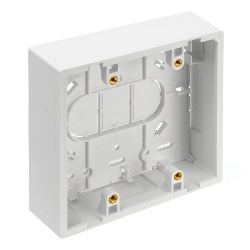 SURFACE-MOUNT BACK BOX, DUAL-GANG, 1.45" BOX DEPTH, WHITE | Province ...