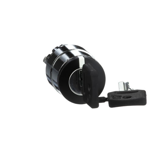 Schneider Electric ZB4BG2 Harmony XB4 Key Selector Switch Head, 22mm, Black, 2 Positions, IP66