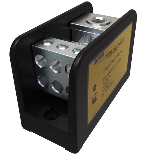 POWER DISTRIBUTION BLOCK, DUAL RATED, LINE CONDUCTOR RANGE 500-4, LOAD ...