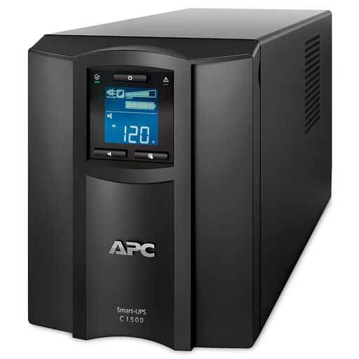 APC SMART-UPS C, LINE INTERACTIVE, 1440VA, TOWER, 120V, 8X NEMA 5-15R OUTLETS, SMARTCONNECT PORT ...